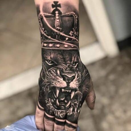 Best Lion Hand Tattoo Design Ideas | Unreal Artist's Work