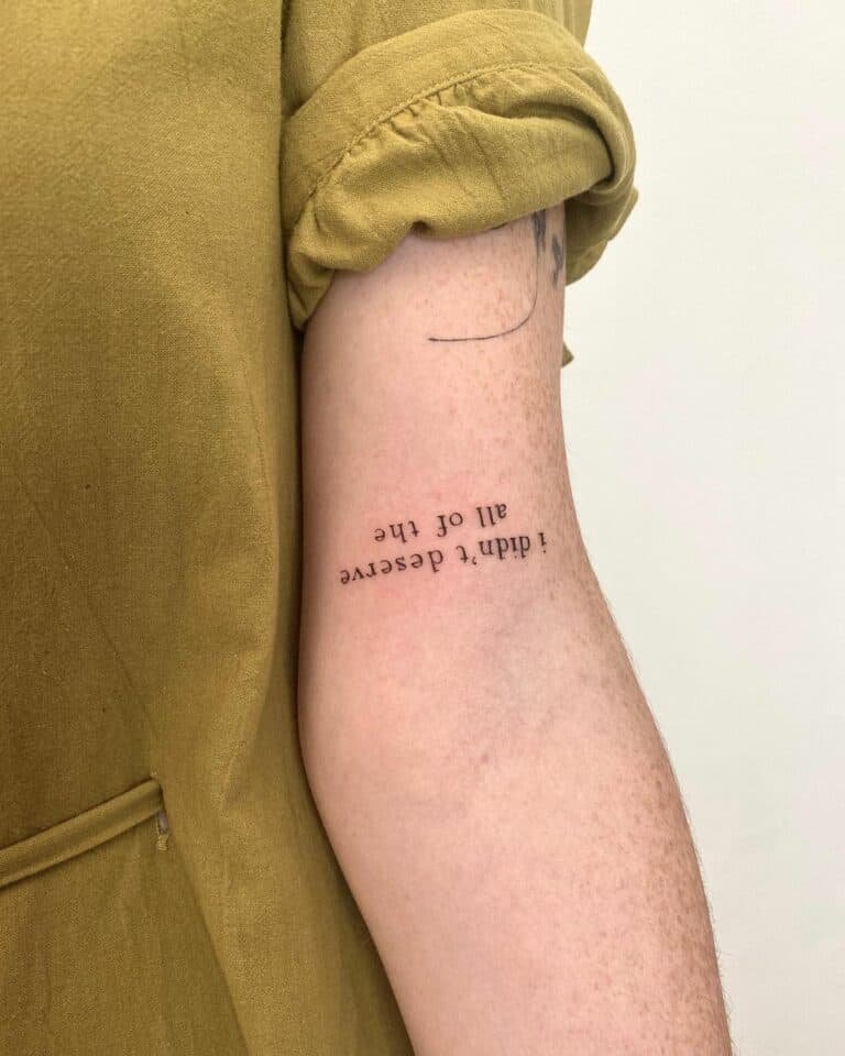 Typography Tattoo Design Ideas | Tattoo Connect