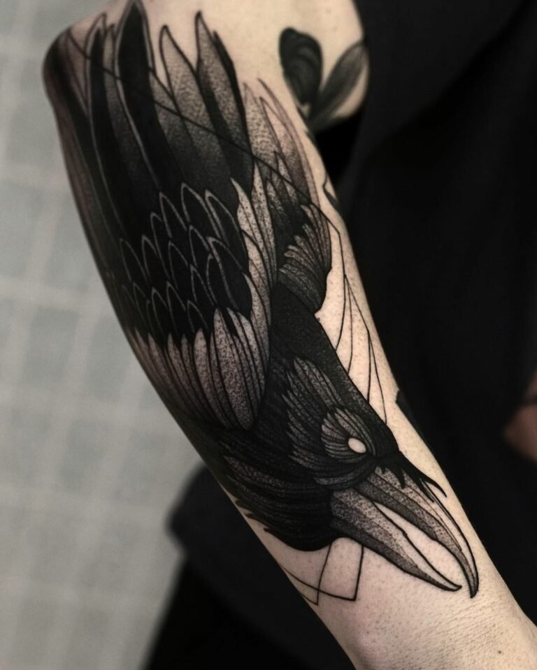 From Realistic To Abstract: Crow Tattoo Ideas For Every Style