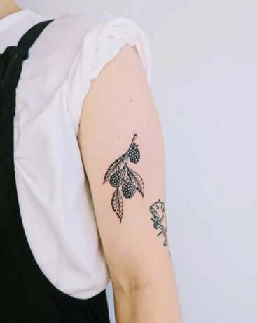 Colorful And Symbolic Fruit Tattoos Ideas