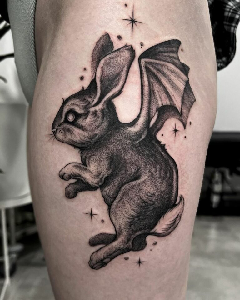 Elegant Rabbit Tattoo Designs And Ideas