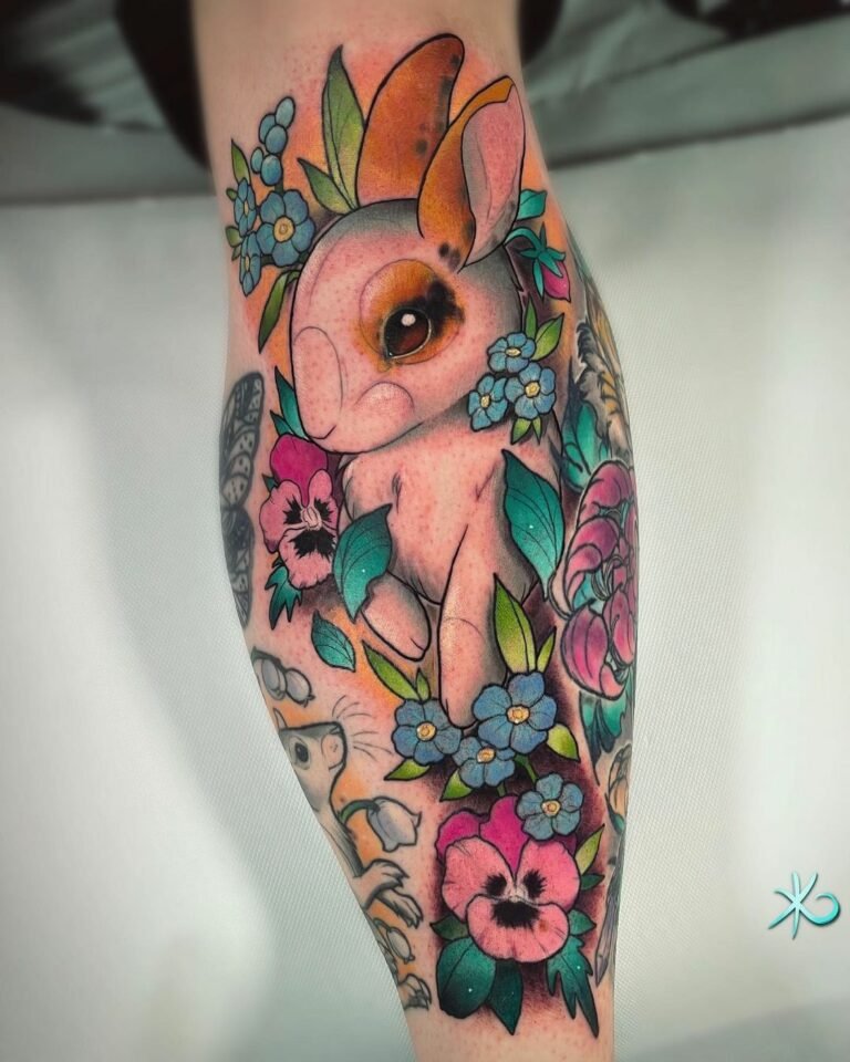 Elegant Rabbit Tattoo Designs And Ideas