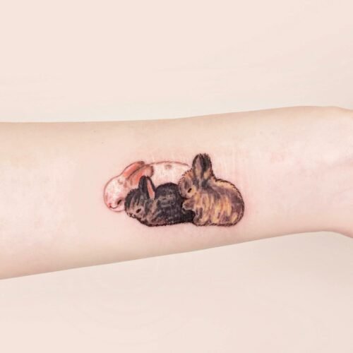 Elegant Rabbit Tattoo Designs And Ideas