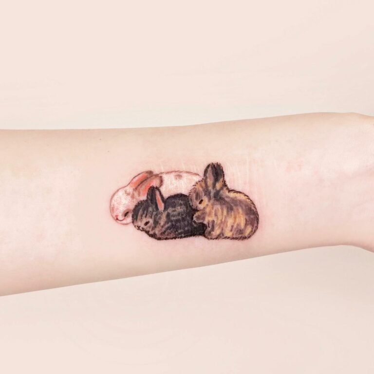 Elegant Rabbit Tattoo Designs And Ideas