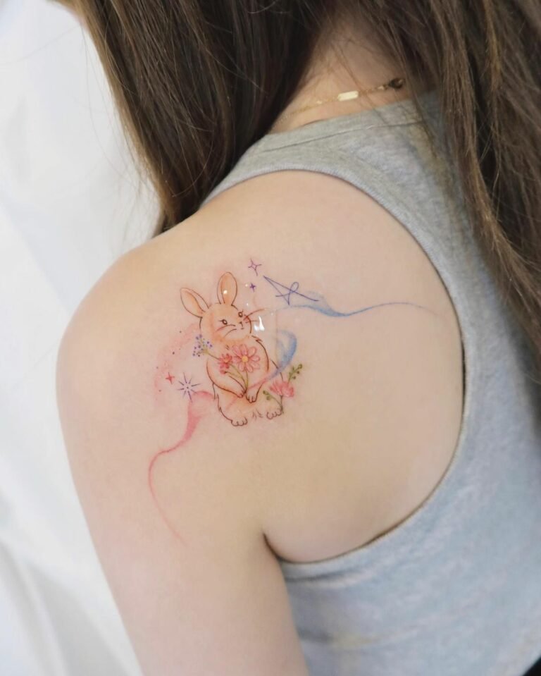 Elegant Rabbit Tattoo Designs And Ideas