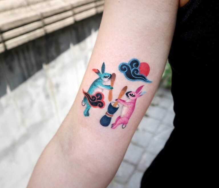 Elegant Rabbit Tattoo Designs And Ideas