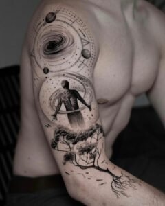 12 Amazing Space Tattoo Ideas, Symbolize The Universe's Grandeur