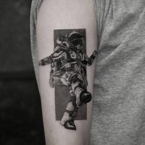 Astronaut Tattoo Design Ideas
