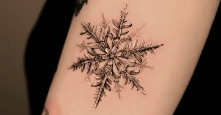 12 Stunning Snowflake Tattoo Designs Like Frozen Beauty