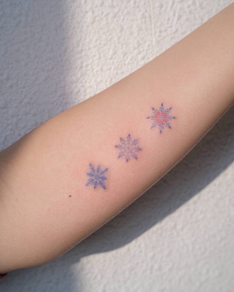 12 Cool Snowflake Ink Ideas For Males Looking To Add Some Winter ...