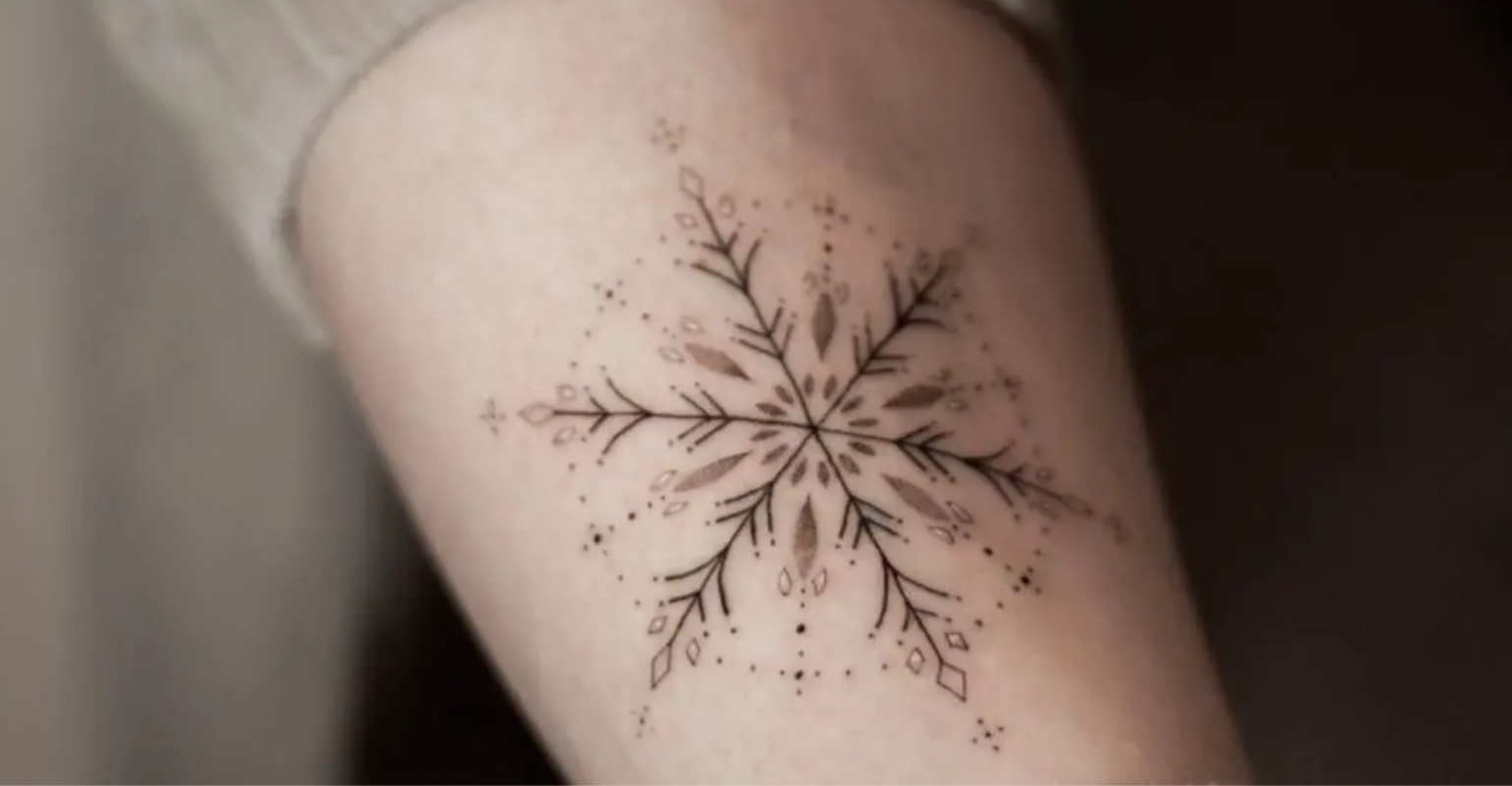 12 Cool Snowflake Ink Ideas For Males Looking To Add Some Winter ...