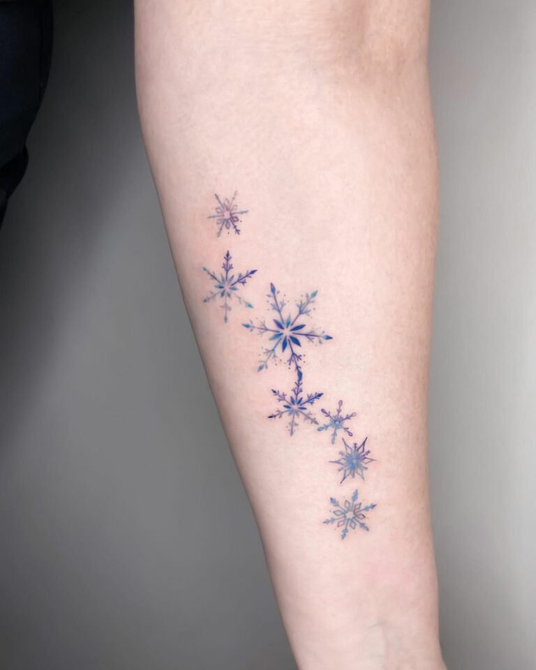 12 Cool Snowflake Ink Ideas For Males Looking To Add Some Winter ...
